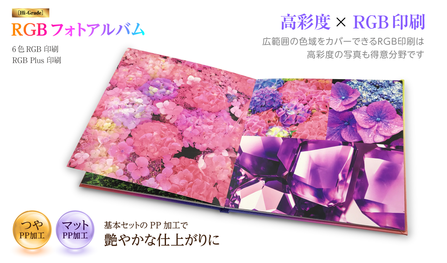 RGBフォトアルバム印刷－印刷通販プリントパック